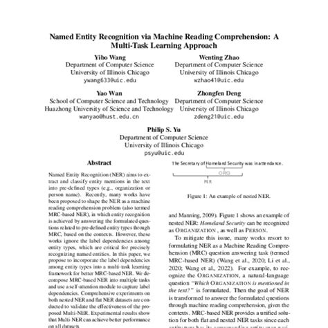Named Entity Recognition Via Machine Reading Comprehension A Multi Task Learning Approach Acl