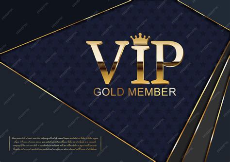 어두운 검정색과 금색 배경의 황금 Vip 초대 카드 프리미엄 벡터