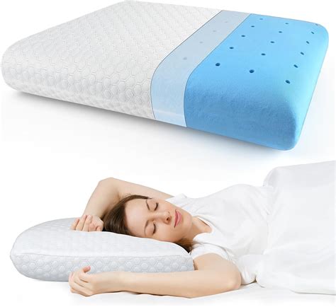 Amazon.com: inight Memory Foam Pillows, for Sleeping, Soft Tex Pillow ...