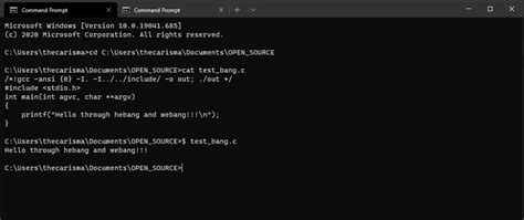 shebang hebang and webang lines execute any type of file from the
