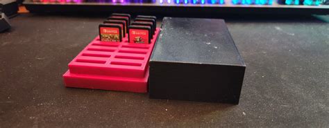 Stl File Nintendo Switch Game Cartridge Holder Box With Lid 📦・3d Print