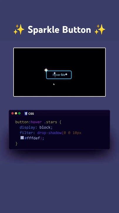 Sparkle Button Animation Effect Buttonanimation Animation Animatedbutton Shorts Shortsfeed