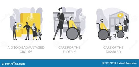 Help Vulnerable People Abstract Concept Vector Illustrations Stock Vector Illustration Of