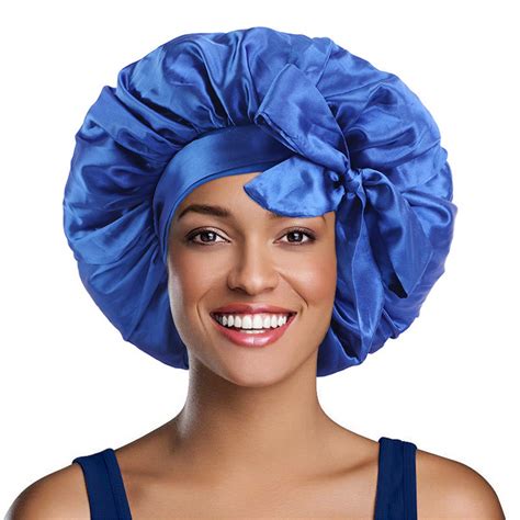 Badu Bg 2022 Нова дамска сатенена плътна шапка за спане Нощна шапка за сън Грижа за косата Боне