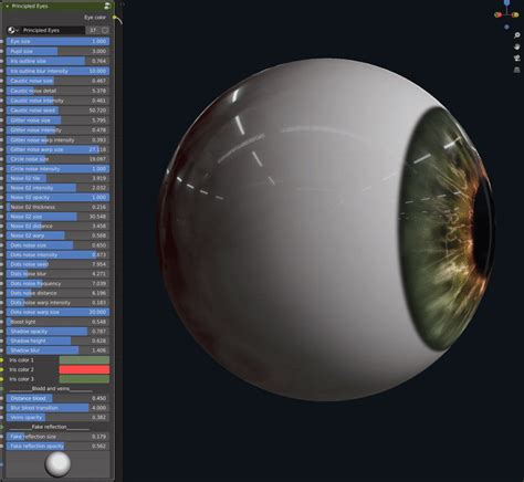Procedural Eye Generator テクスチャ無しで42種類のパラメーターで目を作れるブレンダー用 ジェネレーター • 3dcg最新情報サイト Modeling Happy