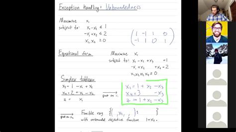 Linear Programming 18 The Simplex Method Unboundedness Youtube