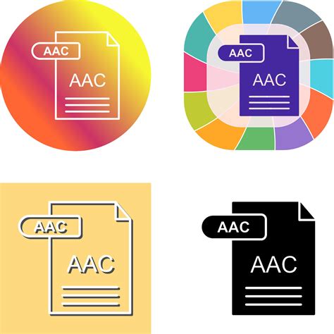 Aac Icon Design 44163892 Vector Art At Vecteezy
