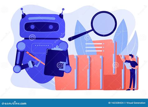 Robotic Process Automation Concept Vector Illustration Stock Vector