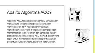 Implementasi Metode TSP Pada Rute Pariwisata Menggunakan Algoritma Ant Colony Optimization
