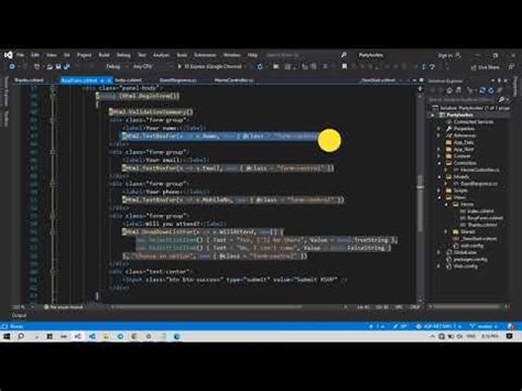 Simple Web Form In Asp Net MVC C Net Party Invites Project