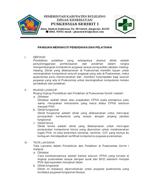 Panduan Mengikuti Pendidikan Dan Pelatihan Pdf