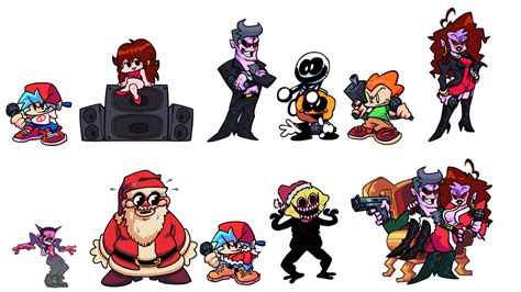 Friday Night Funkin Characters Hq By Abbysek On Deviantart