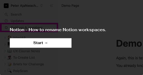 Notion How To Rename Notion Workspaces