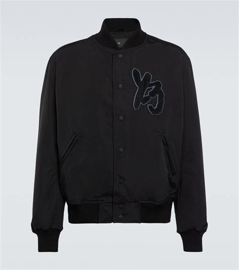 Y3 Logo Appliqué Varsity Jacket Editorialist