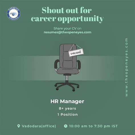 Dharti Desai On Linkedin Hiring Hrmanager Vadodarajobs