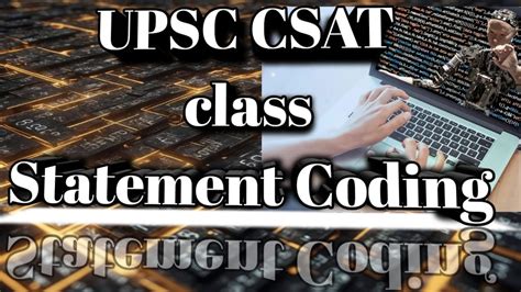 Upsc Csat Statement Coding Class 4 Civilserviceexam Reasoning Upsceducation Csat