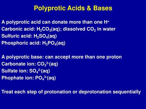 PPT Polyprotic Acids Bases PowerPoint Presentation Free Download ID 3308650