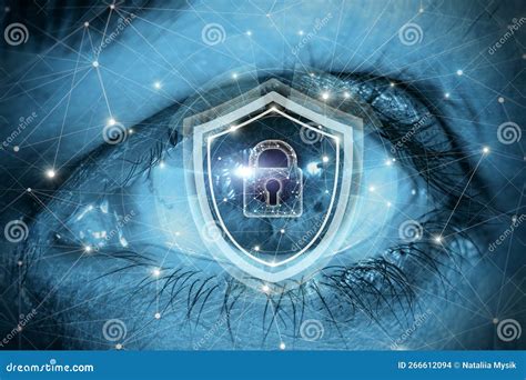 Concept Of Monitoring The Protection Of The Network Connection Stock