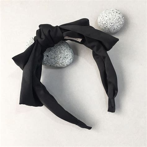 삿치 Ribbon Head Band 블랙 리본 헤드밴드 감도 깊은 취향 셀렉트샵 29cm