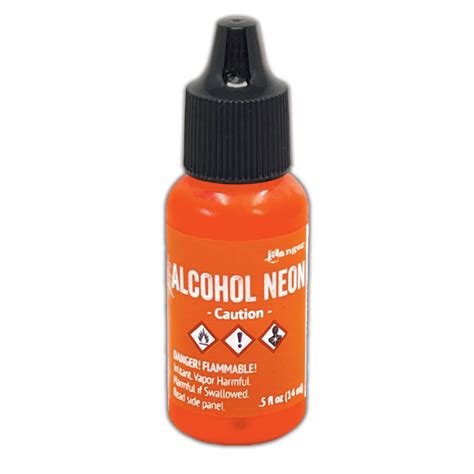 Alcohol Ink Neon Caution Tim Holtz Ranger