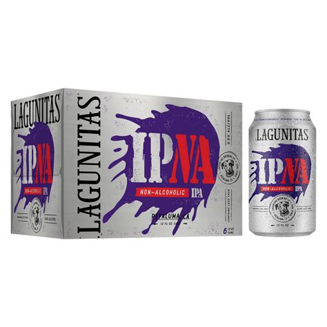 Lagunitas Ipna Non Alcoholic 6pk 12oz Btl Bevmo