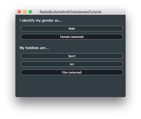 Tutorial Radio Buttons Checkboxes Juce