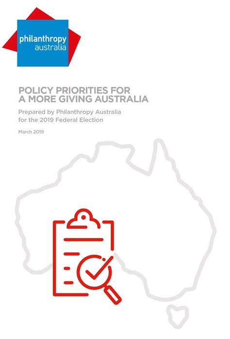 Policy Priorities For A More Giving Australia Election Statement 2019