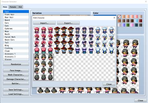 how to use the character generator in rpg maker mv tech lounge