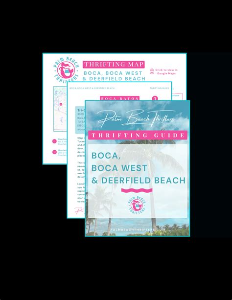 Boca Boca West And Deerfield Thrifting Guide And Map By Palm Beach