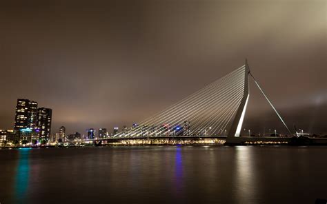 Erasmus Bridge Rotterdam The Netherlands The City Landscape Photography