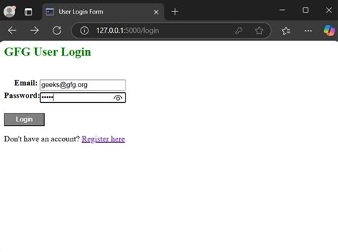 Add User And Display Current Username In Flask Geeksforgeeks