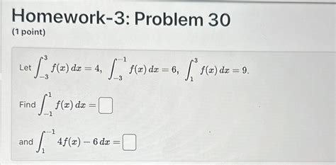 Solved Homework 3 Problem 301 ﻿pointlet