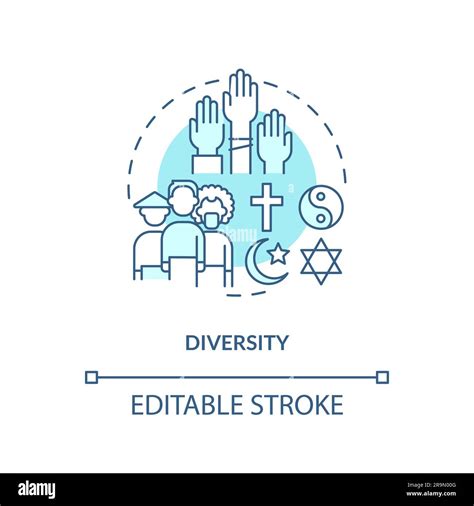 Diversity Turquoise Concept Icon Stock Vector Image And Art Alamy