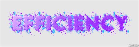 Efficiency Text Effect And Logo Design Word