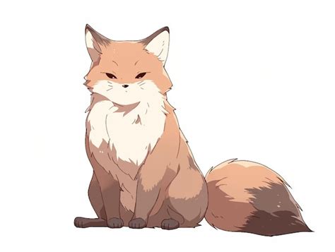 Premium Ai Image Fox Kitten Cat Anime Cartoon Style