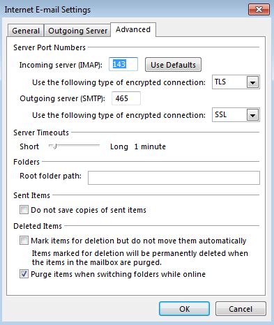 CPanel IMAP Setup Hosting Ca