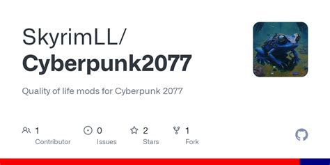 Github Skyrimllcyberpunk2077 Quality Of Life Mods For Cyberpunk 2077