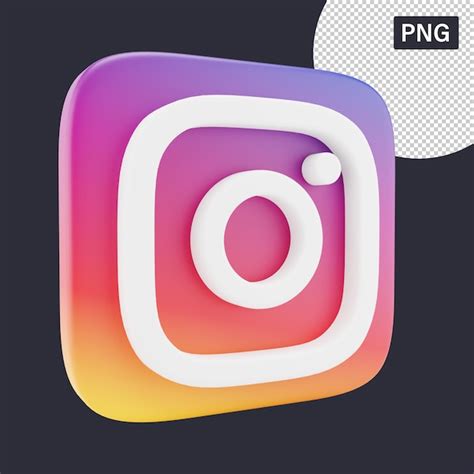 인스타그램 3d 아이콘 프리미엄 Psd 파일