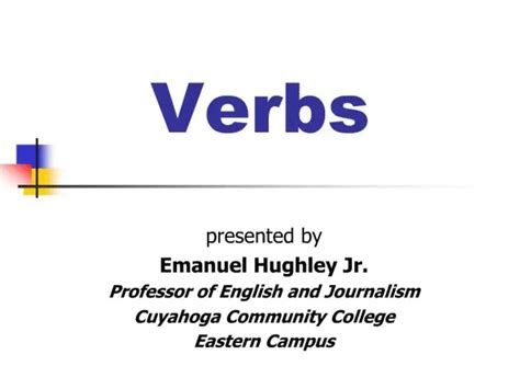 PPT VERBS PowerPoint Presentation Free Download ID 5305894