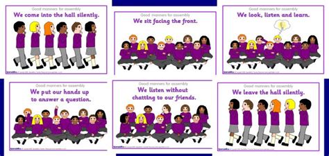 Assembly Manners Posters Sb2090 Social Skills Teaching Resources