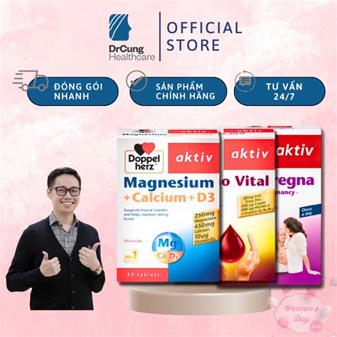 Dr Cung B Ba Vitamin B U Vital Pregna Magnesium Calcium D Haemo Vital Vitamin T Ng H P