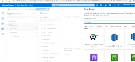 Azure Data Factory Connectors Parameters To Do Additional Services