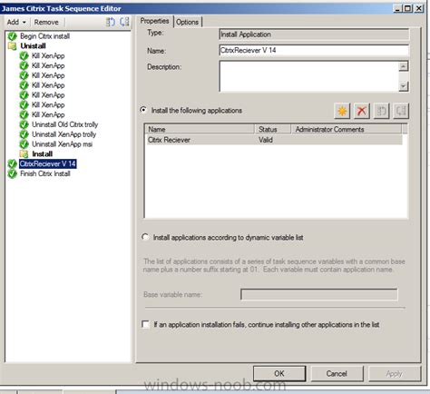 Trying To Install Software Via Task Sequence Configuration Manager