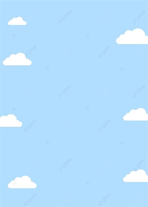 Blue Simple Clean Cloud Background Wallpaper Image For Free Download