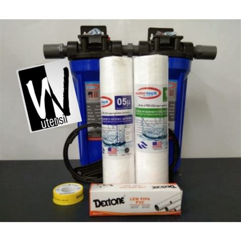 Jual Paket Siap Pakai Filter Air Housing Biru Sediment Sediment