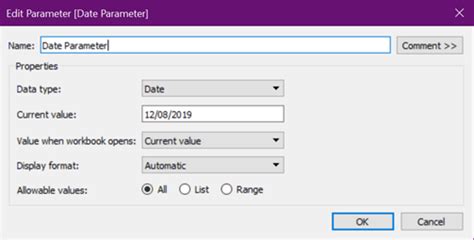 How To Dynamic Reference Line With A Parameter Action The Data School