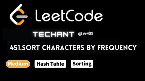 Leetcode 451sort Characters By Frequencyizah Azərbaycan Dilində Youtube
