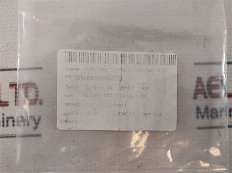 Abb Cal18 11 Auxiliary Contact Block 16a Aeliya Marine