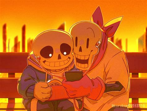 Sans And Papyrus Undertale Drawn By Korokor59513559 Danbooru