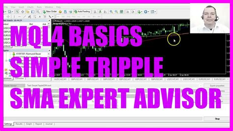 Mql4 Tutorial Basics 72 Simple Triple Ema Youtube